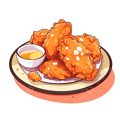 Comida De Pollo De Dibujos Animados
