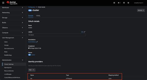 Red Hat Openshift Configuring An Htpasswd Identity Provider Vmattroman