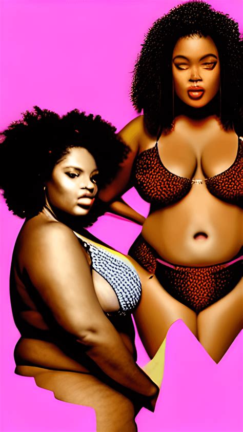 Plus Size Black Women Having A Girls Night · Creative Fabrica