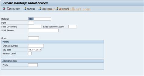 Ca01 Sap Tcode Create Routing