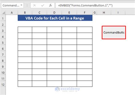 Vba For Each Cell In Range In Excel 3 Methods Exceldemy