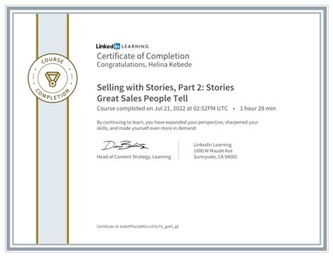 Helina Kebede On Linkedin Certificate Of Completion