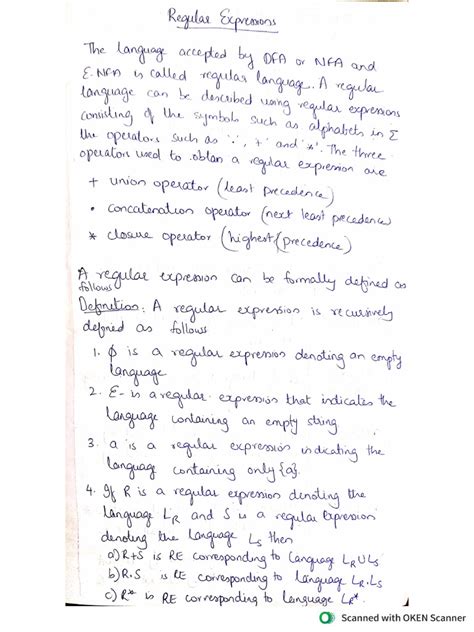 Regular Expressions 1 Pdf