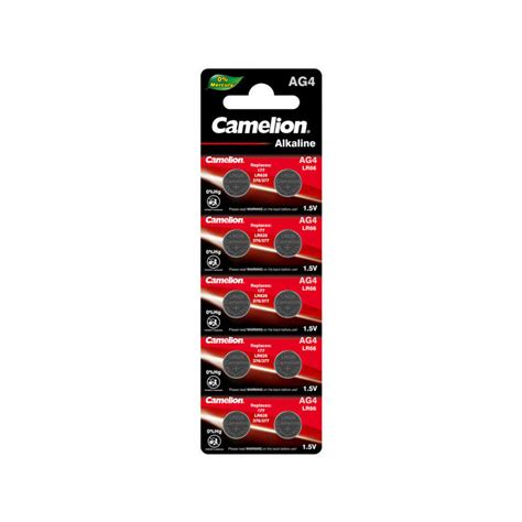 Camelion Pile Bouton Pour Montre 1 5V 18mAh LR626 AG4 10 Pcs Bl V377AC
