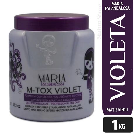 Botox Capilar Maria Escandalosa 1kg Violeta Matizador Original M Tox