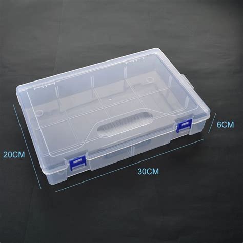 Large Rectangular Plastic Storage Boxes With Hinged Lids And Latches