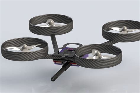 Quadcopter Uav Drone Project D Cad Model Grabcad