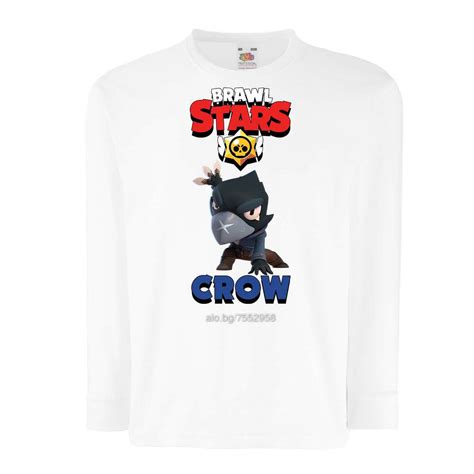 Детска тениска Crow 4 Brawl Stars Тениска Универсално 3 4 години до 104 см 116 см 128