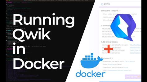 tutorial running qwik in docker youtube