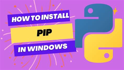 How To Install PIP Pip Installs Python In Windows YouTube