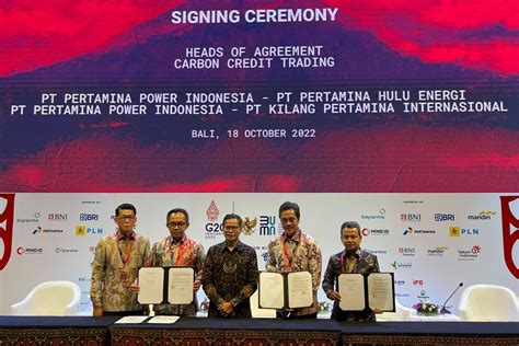 Komitmen Terapkan Esg Pertamina Hulu Energi Teken Perjanjian Karbon Kredit