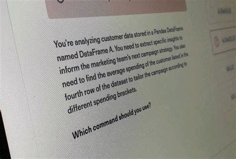 Youre Analyzing Customer Data Stored In A Studyx