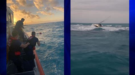 Coast Guard Rescues 2 From Sinking Boat Near Key Largo Wsvn 7news