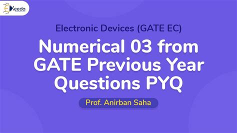 Solving Numericals From Previous Year Questions Pyq Gate Electronic