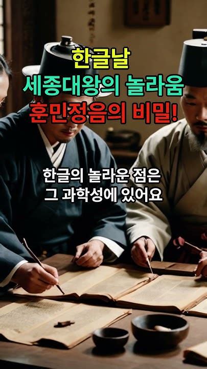 한글날 우리가 몰랐던 세종대왕의 위대함 훈민정음의 놀라운 비밀 한글날 한글 훈민정음 세종대왕 Youtube