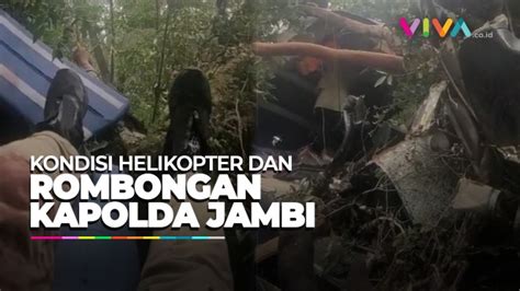 Helikopter Rombongan Kapolda Jambi Mendarat Darurat Di Tengah Hutan