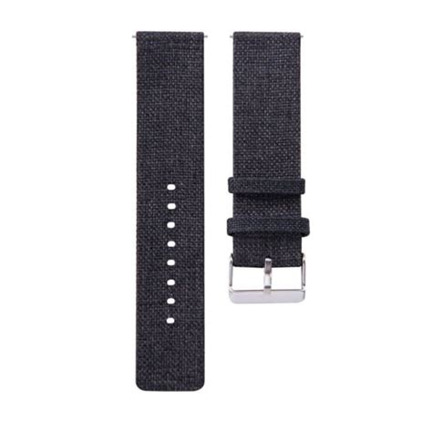 Garmin Vivoactive 3 Vivomove HR Klockarmband Nylon Canvas Sv Svart