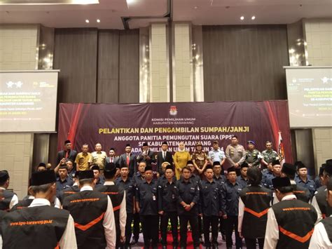 Lantik 927 PPS Begini Pesan Ketua KPU Karawang Beritapasundan