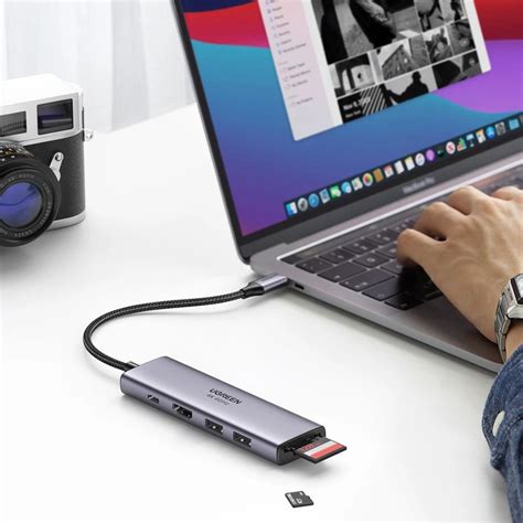 Ugreen Hub Usb C 2x Usb A Hdmi 4k 60hz Sd Ja Tf Kortinlukija