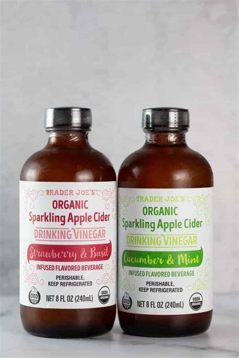 Trader Joe S Organic Sparkling Apple Cider Drinking Vinegar BecomeBetty Com