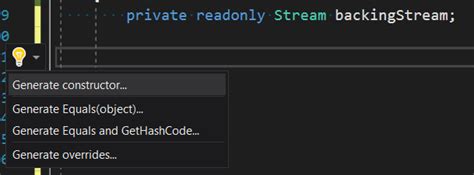 Quick Action To Initialize Field Or Property From Constructors · Issue