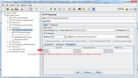 Shell Jmeter Multiple File Uploads With File Upload Configuration And Csv Data Set Stack