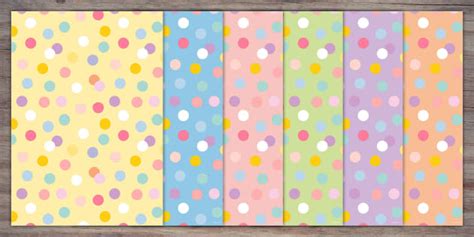Polka Dot Pattern A4 Sheets Twinkl Party Teacher Made