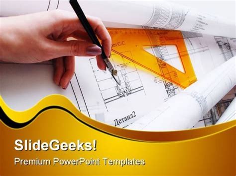 Architectural Desk Construction PowerPoint Themes And PowerPoint Slides 021