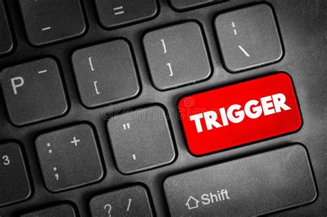 Trigger Text Stamp Concept Background Stock Illustration