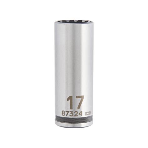 Kobalt Universal Metric 38 In Drive Spline 17mm Deep Socket At