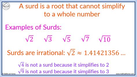 How To Simplify Surds Mathsathome