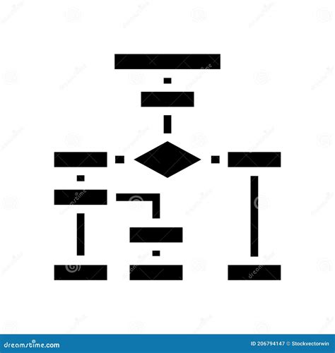 Company Employee Hierarchy Glyph Icon Vector Illustration Stock Illustration Illustration Of