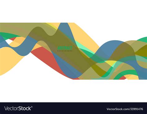 Fluid Wave Colorful Abstract Background Dynamic Vector Image