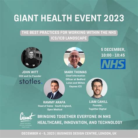 Giant Health Event On Linkedin Giant2023 Ics Nhs Icb Suppliers