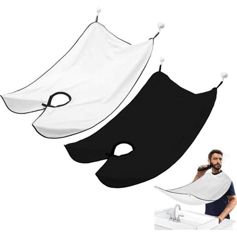 Lot de 2 tabliers à barbe pour barbe rasage coupe de cheveux pour