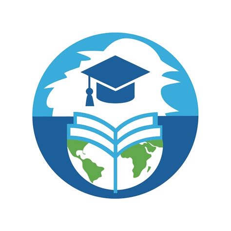 Premium Vector World Learning Education Logo Design Concept