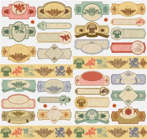 Classical Label Graphics Vector 2 Vectors Graphic Art Designs In