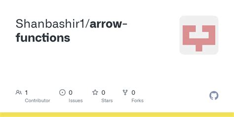 Github Shanbashir1arrow Functions