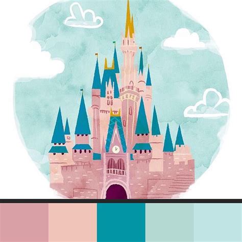 I Have Been Doing Research For Disney Castles Color Palette For A