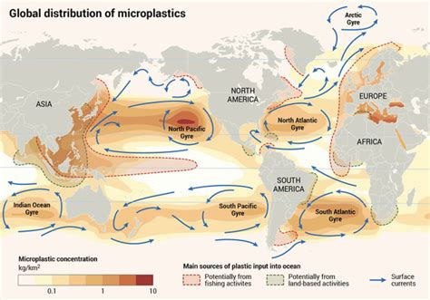 Map Of The Week Global Distribution Of Microplastics Ubique