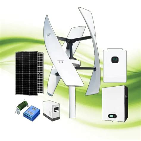 5kw Wind Turbine Power Generator And 5kw Solar Panels Hybrid Power System