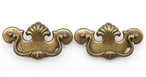 Pair Of Vintage 4875 In Brass Bail Dresser Drawer Pulls Olde Good