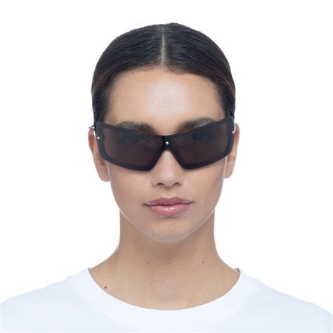 The Bodyguard Tort Gold Uni Sex Wrap Sunglasses Le Specs