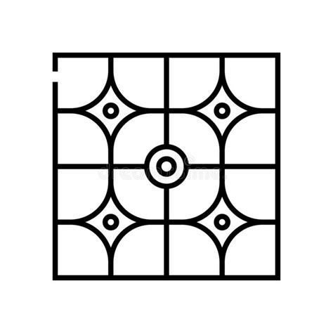 Paquet Patterns Line Icon Concept Sign Outline Vector Illustration Linear Symbol Stock