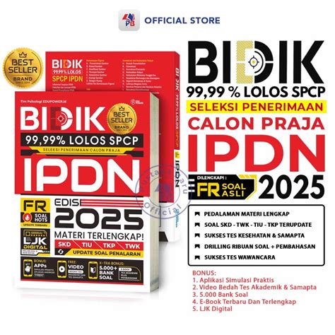 Jual Buku Tes IPDN 2025 BIDIK 99 99 LOLOS SPCP IPDN Edisi 2025