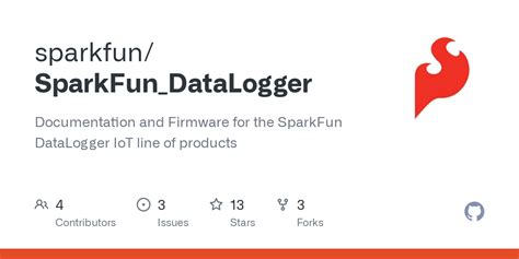 GitHub Sparkfun SparkFun DataLogger Documentation And Firmware For