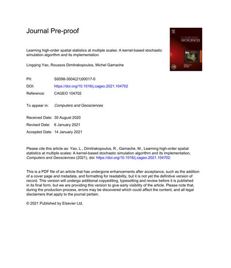 pdf learning high order spatial statistics at multiple scales a