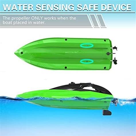 Uno1rc Tm57108 Rc Boat Remote Control Boat For Pools And Lakes Green