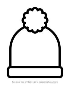 Blank Winter Hat Template Cassie Smallwood