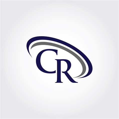 Monogram Cr Logo Design By Vectorseller Thehungryjpeg